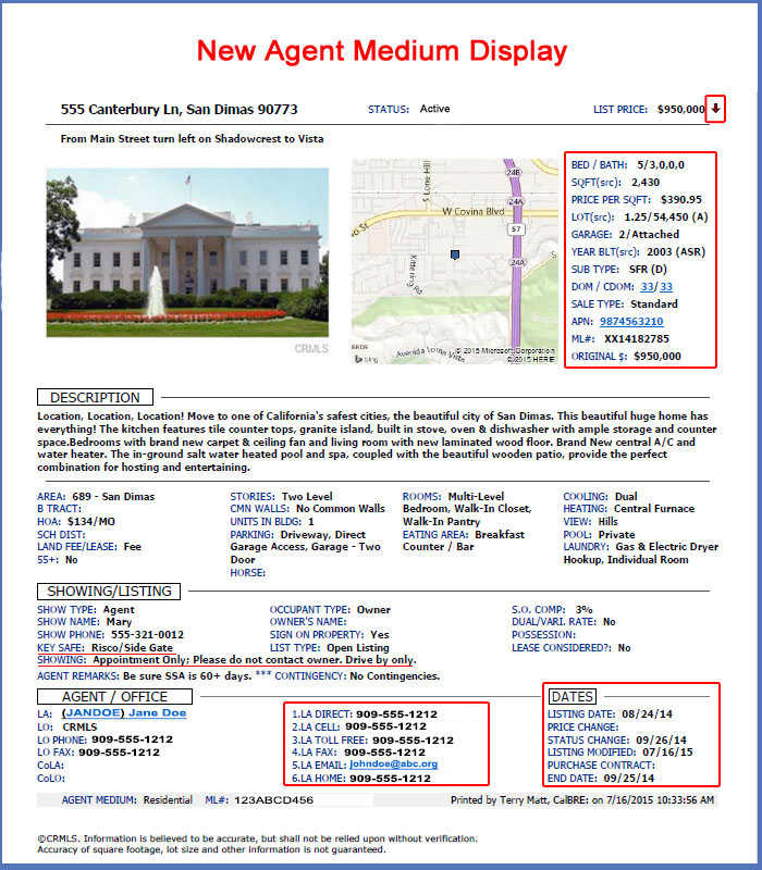 Updated Agent Medium Displays Crmls Knowledgebase