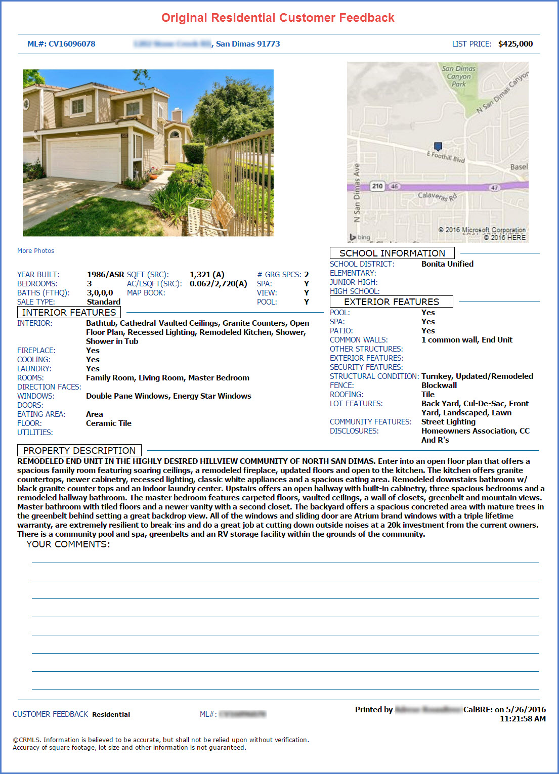 Matrix: Printing Customer Feedback Reports - CRMLS Knowledgebase