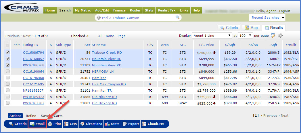 Matrix: How to Add Contacts During Email or Auto Email Setup – CRMLS ...