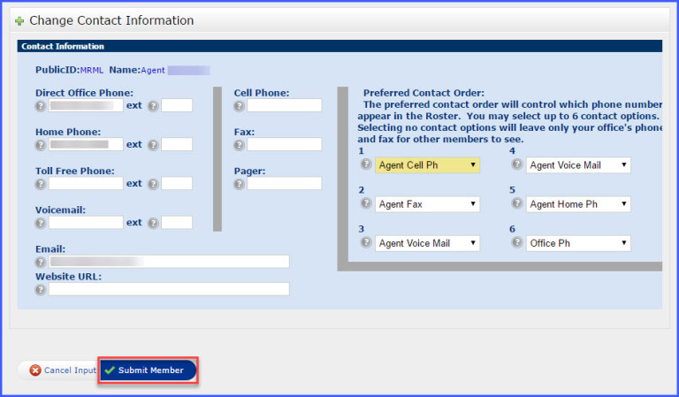 Matrix: How to Update your Contact Information – CRMLS Knowledgebase