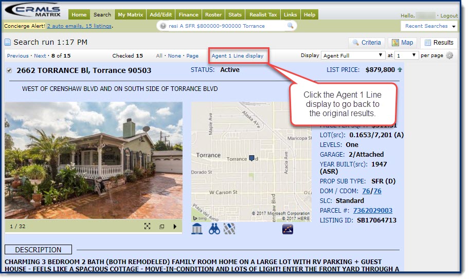 Matrix: How to Track Listings You Have Visited | CRMLS Knowledgebase