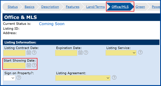 Coming Soon Status – CRMLS Knowledgebase