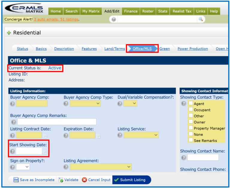 Matrix: Adding a Listing in Matrix | CRMLS Knowledgebase