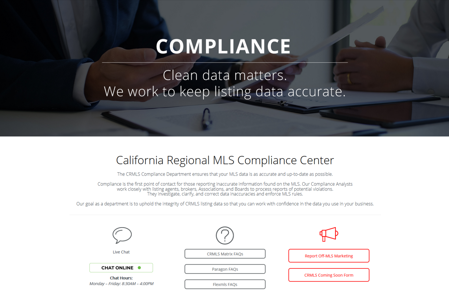 Matrix: How to Report a Potential Violation - CRMLS Knowledgebase