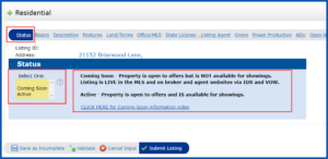 Matrix: Adding a Listing - CRMLS Knowledgebase