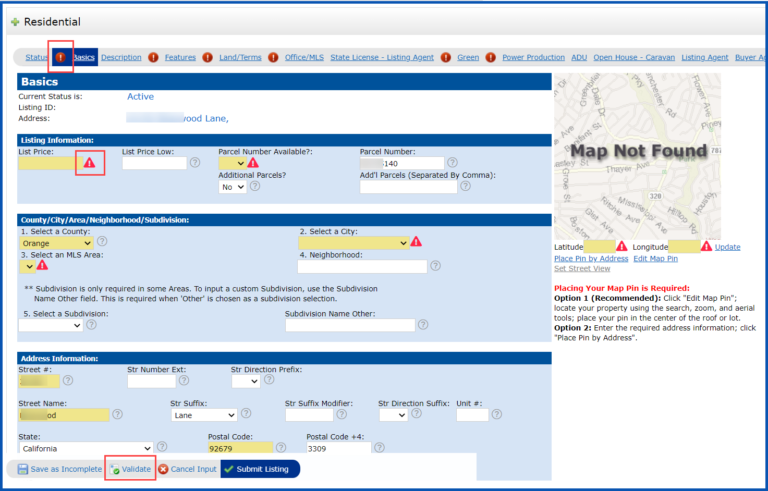 Matrix: Adding a Listing - CRMLS Knowledgebase