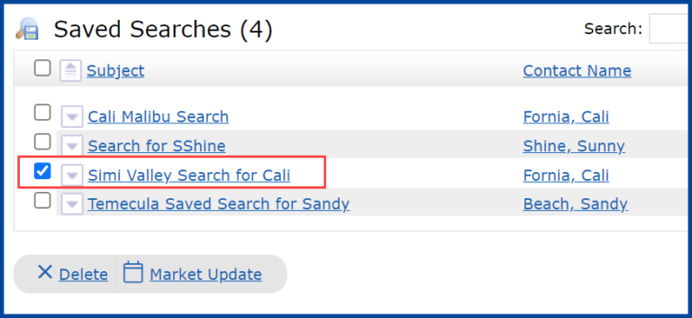 Matrix: How to Manage Saved Searches - CRMLS Knowledgebase
