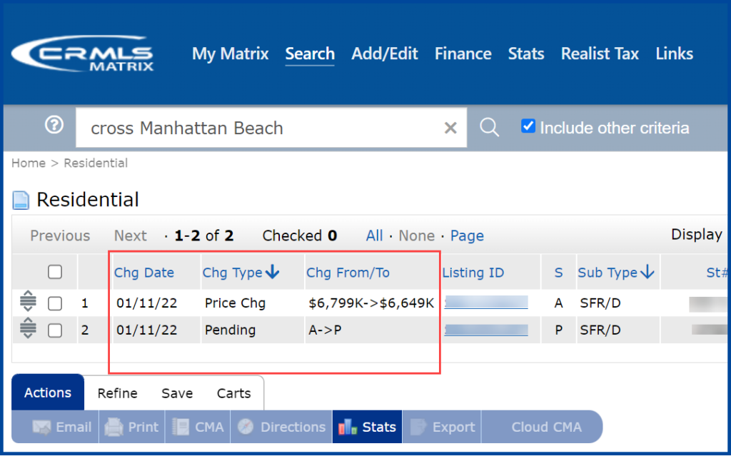 Matrix: How to Create a Hot Sheet - CRMLS Knowledgebase