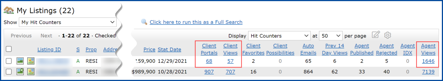 Matrix: How to Use Property Hit Counters - CRMLS Knowledgebase