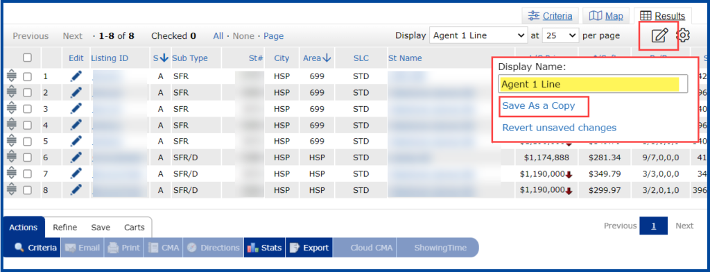 Matrix: How to Customize the Agent 1 Line Display - CRMLS Knowledgebase