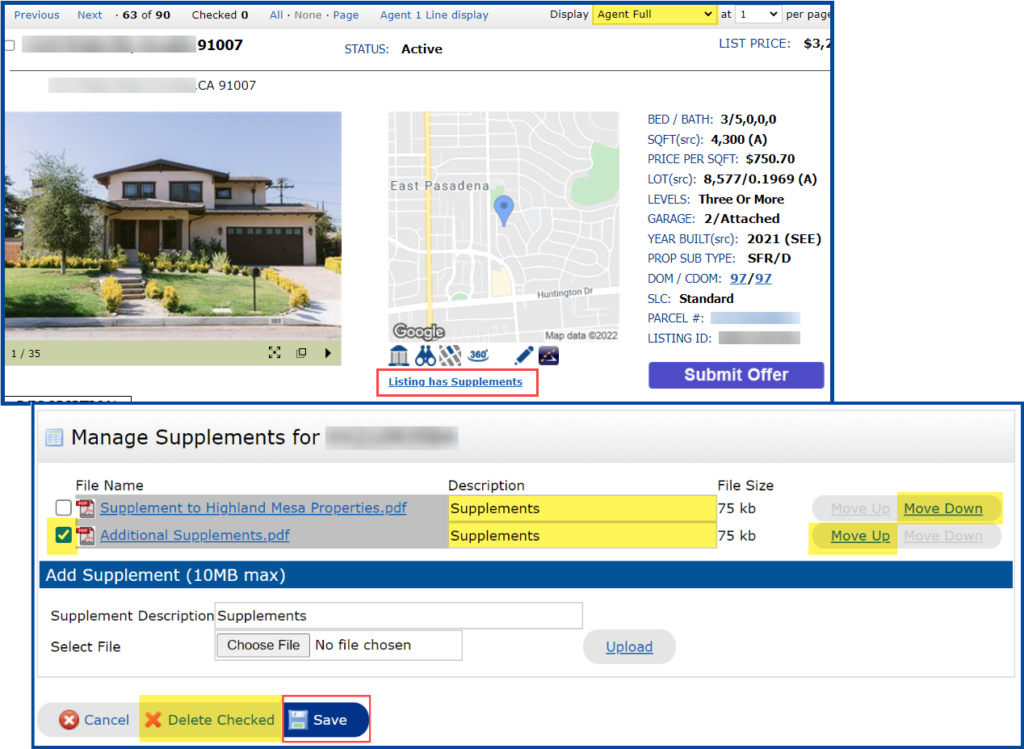 Matrix: How to Add Supplements to your Listing – CRMLS Knowledgebase