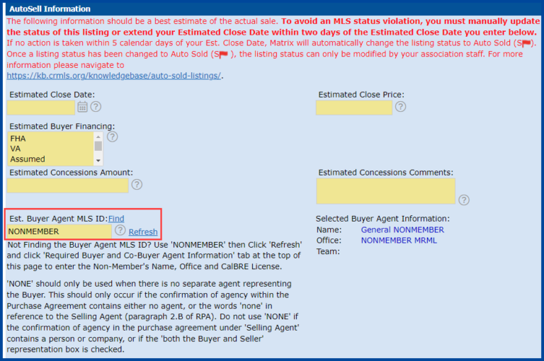 Matrix: How to Modify a Listing - CRMLS Knowledgebase