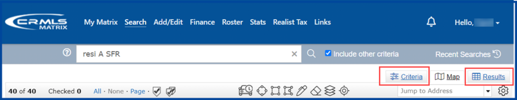 Matrix: How to Search by Map - CRMLS Knowledgebase