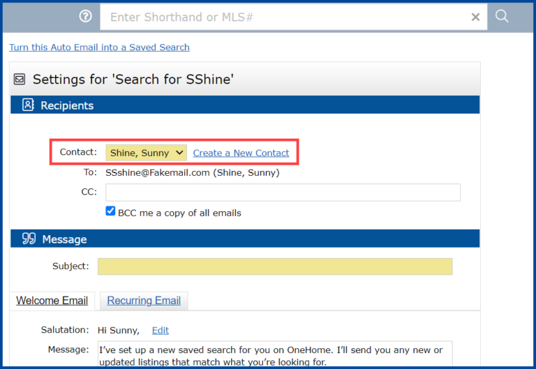 Matrix: How to Activate Auto Emails - CRMLS Knowledgebase