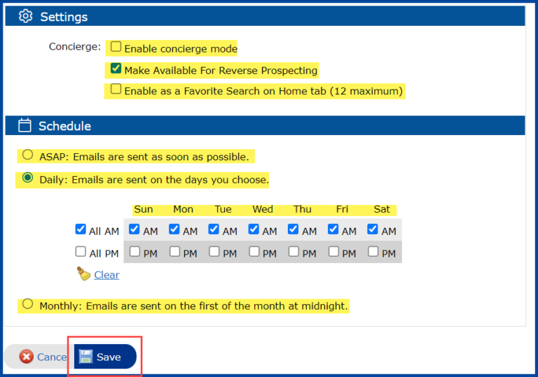 Matrix: How to Activate Auto Emails - CRMLS Knowledgebase
