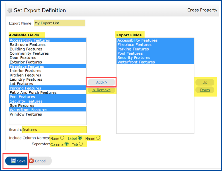 Matrix How To Create A Custom Export CRMLS Knowledgebase