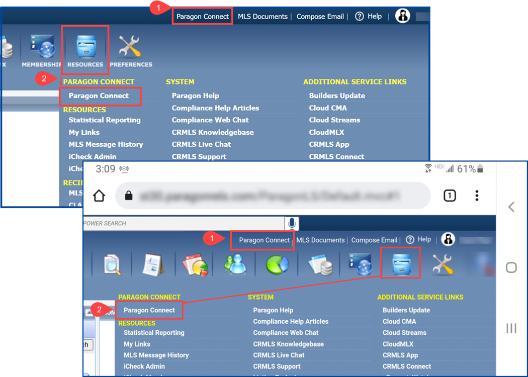 Paragon Connect: How to Access – CRMLS Knowledgebase