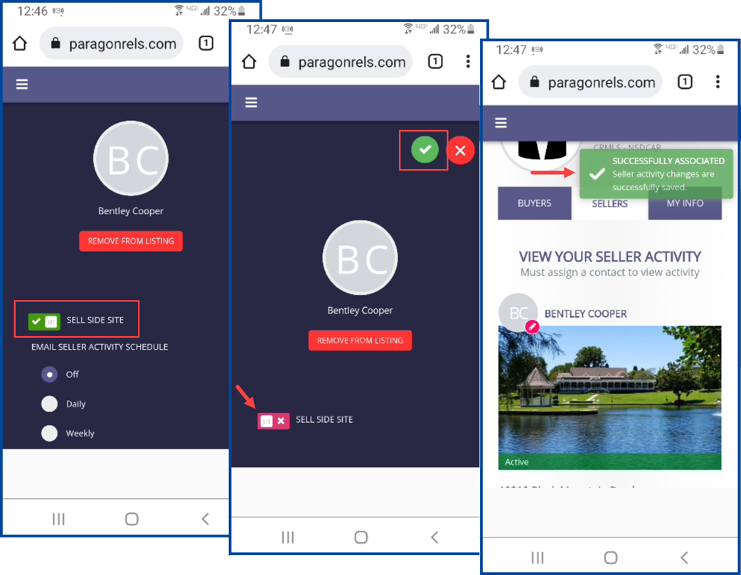 Paragon Connect: Seller Side Activity Overview – CRMLS Knowledgebase