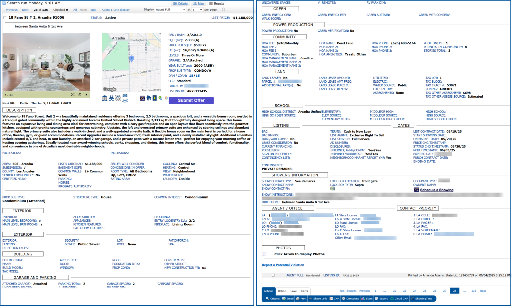 Matrix: Residential Search Report Displays - CRMLS Knowledgebase