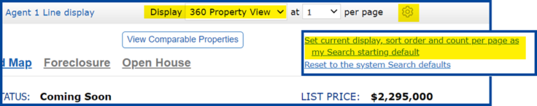 Matrix: Residential Search Report Displays - CRMLS Knowledgebase