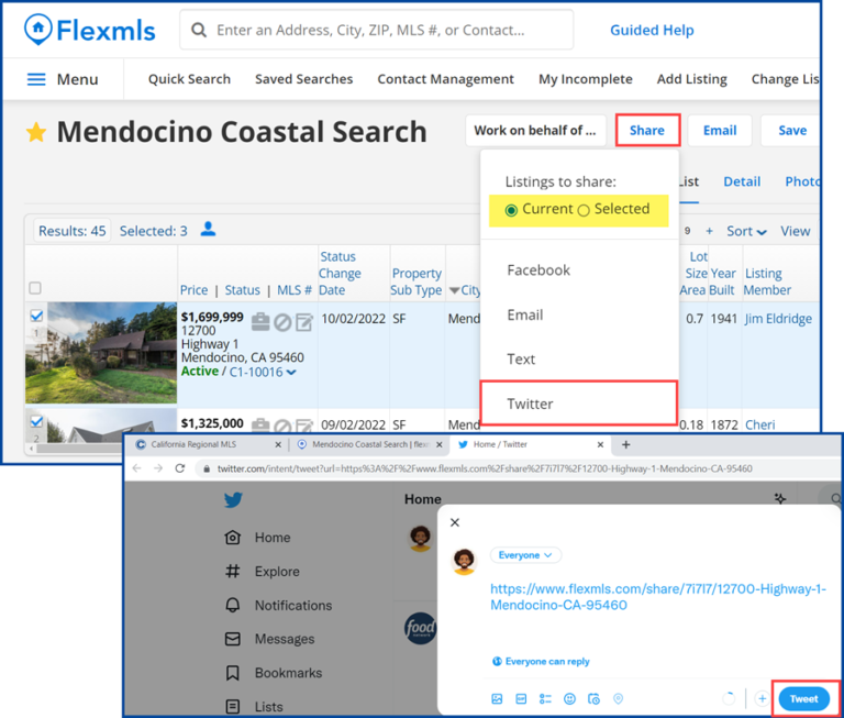 Flexmls: How to Share Listings - CRMLS Knowledgebase