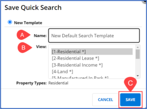 Flexmls: How to Create a Default Search Template - CRMLS Knowledgebase