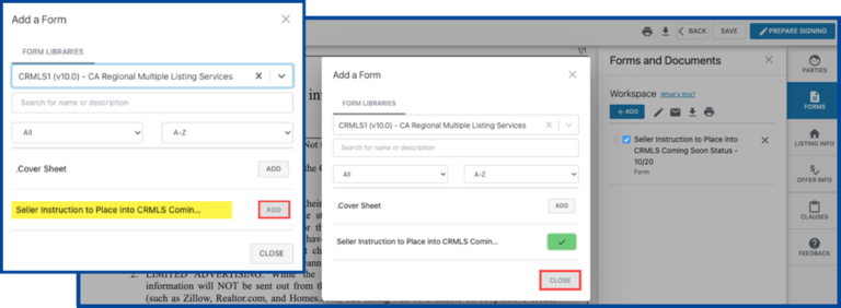 Access the CRMLS Coming Soon Form in zipForms - CRMLS Knowledgebase
