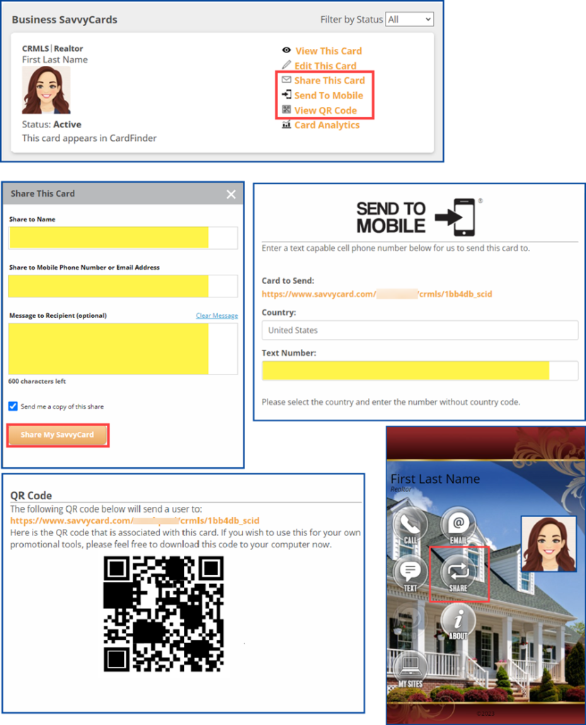 SavvyCard: How to set up and share your SavvyCard - CRMLS Knowledgebase