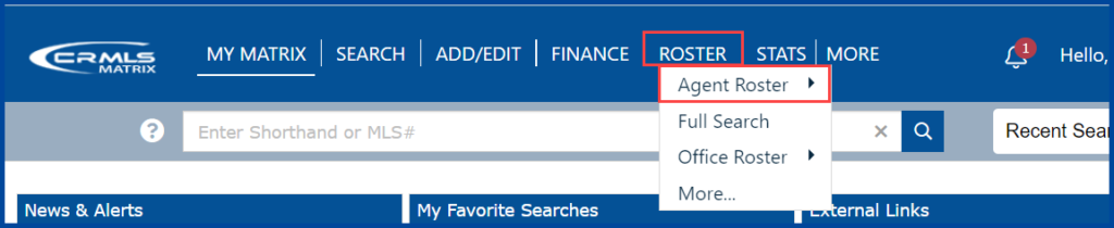 Matrix: How to Search an Agent's Listing Inventory - CRMLS Knowledgebase