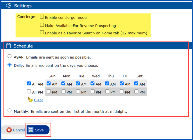 Matrix: How To Set Up an Auto Email - CRMLS Knowledgebase
