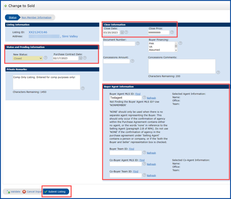 CRMLS: How to Enter a Non-Listed Residential Property as a Comparable - CRMLS Knowledgebase