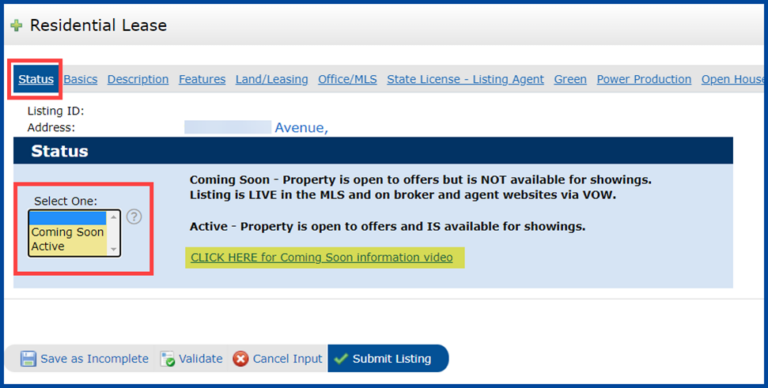 Matrix: How to Add a Residential Lease Listing - CRMLS Knowledgebase