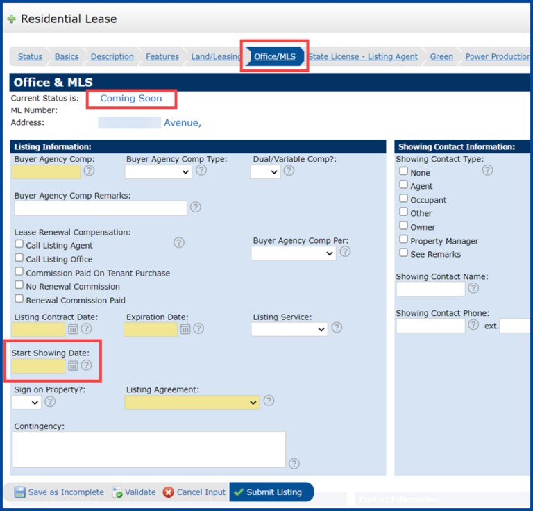 Matrix: How to Add a Residential Lease Listing – CRMLS Knowledgebase