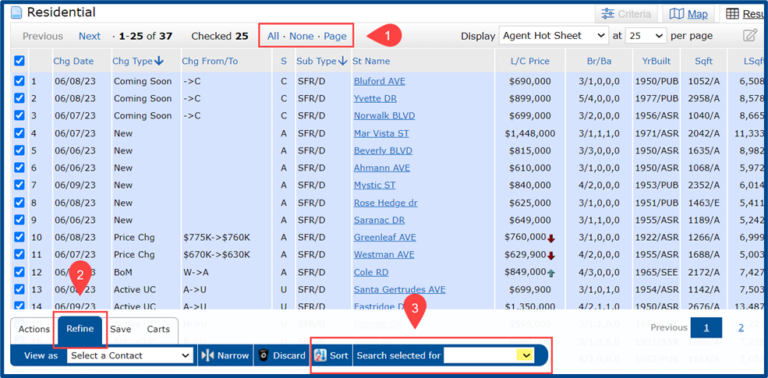 Matrix: Refine Search Tools - CRMLS Knowledgebase