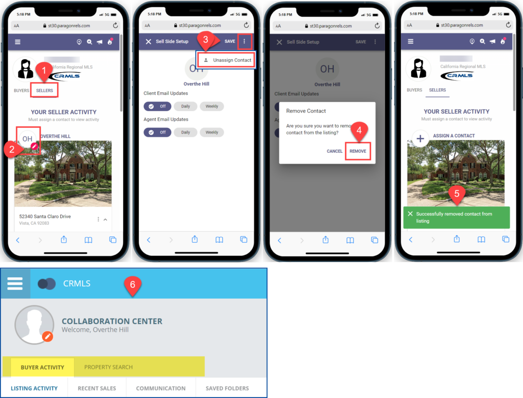 Paragon Connect: Seller Side Activity Overview - CRMLS Knowledgebase