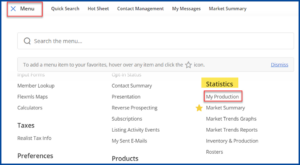 Flexmls: How to Run a My Production Report - CRMLS Knowledgebase
